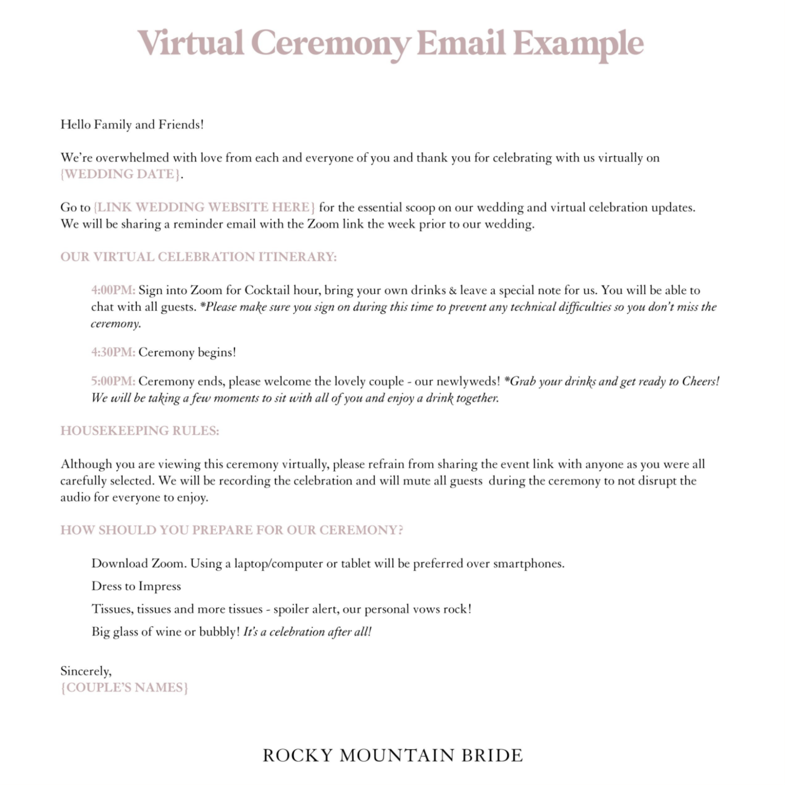 How to Uninvite Your Wedding Guests - sweetheartevents.com